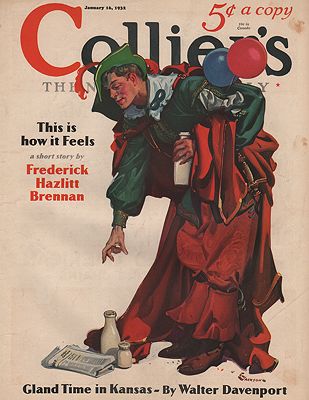 ORIG VINTAGE MAGAZINE COVER/ COLLIER'S - JANUARY 16 1932 Jackson ...